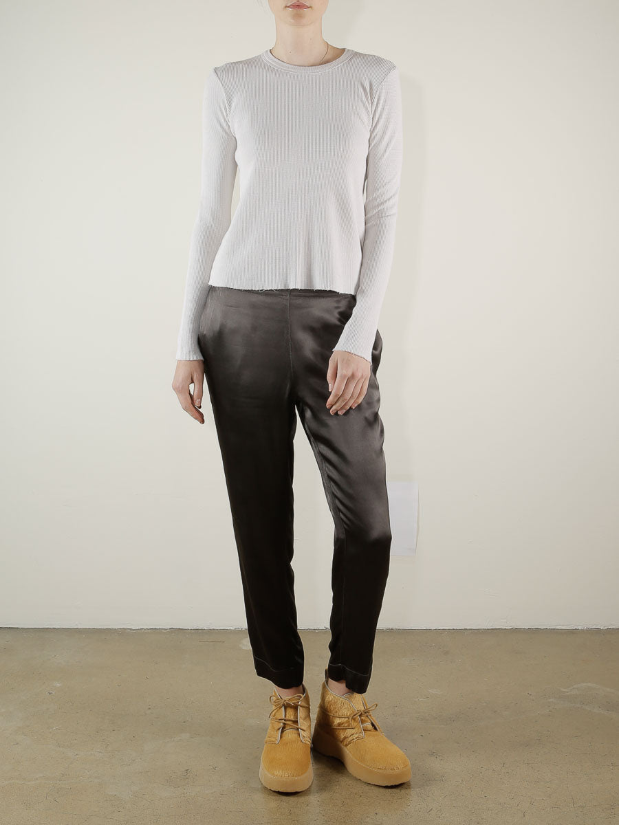 Ainsley Pant in Vintage Satin - Espresso – Pharaoh Collection